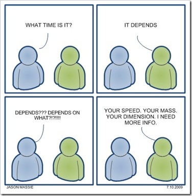 Humor: “It Depends” « Harinder's Blog